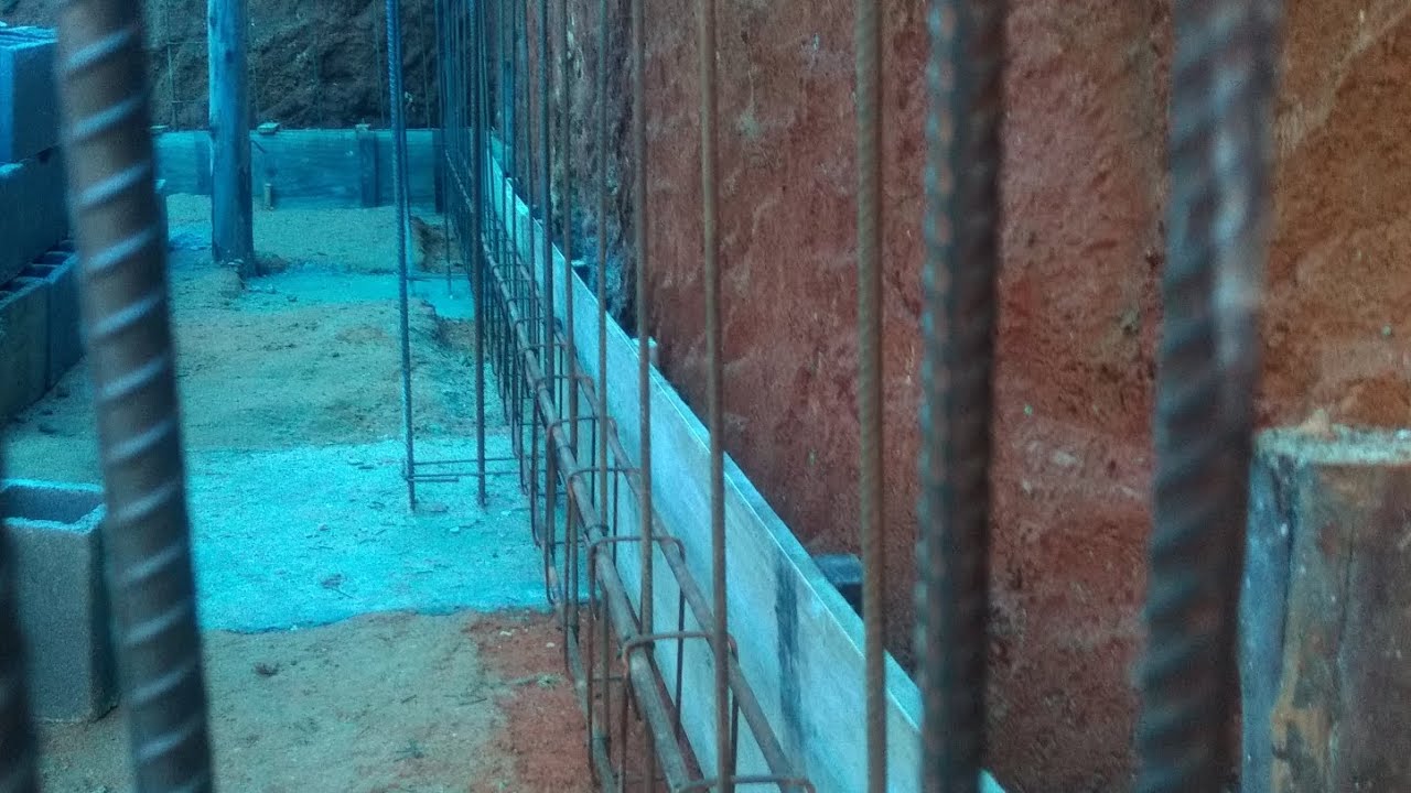 como colocar ferragem muro de contenção ou Arrimo #iniciante - YouTube