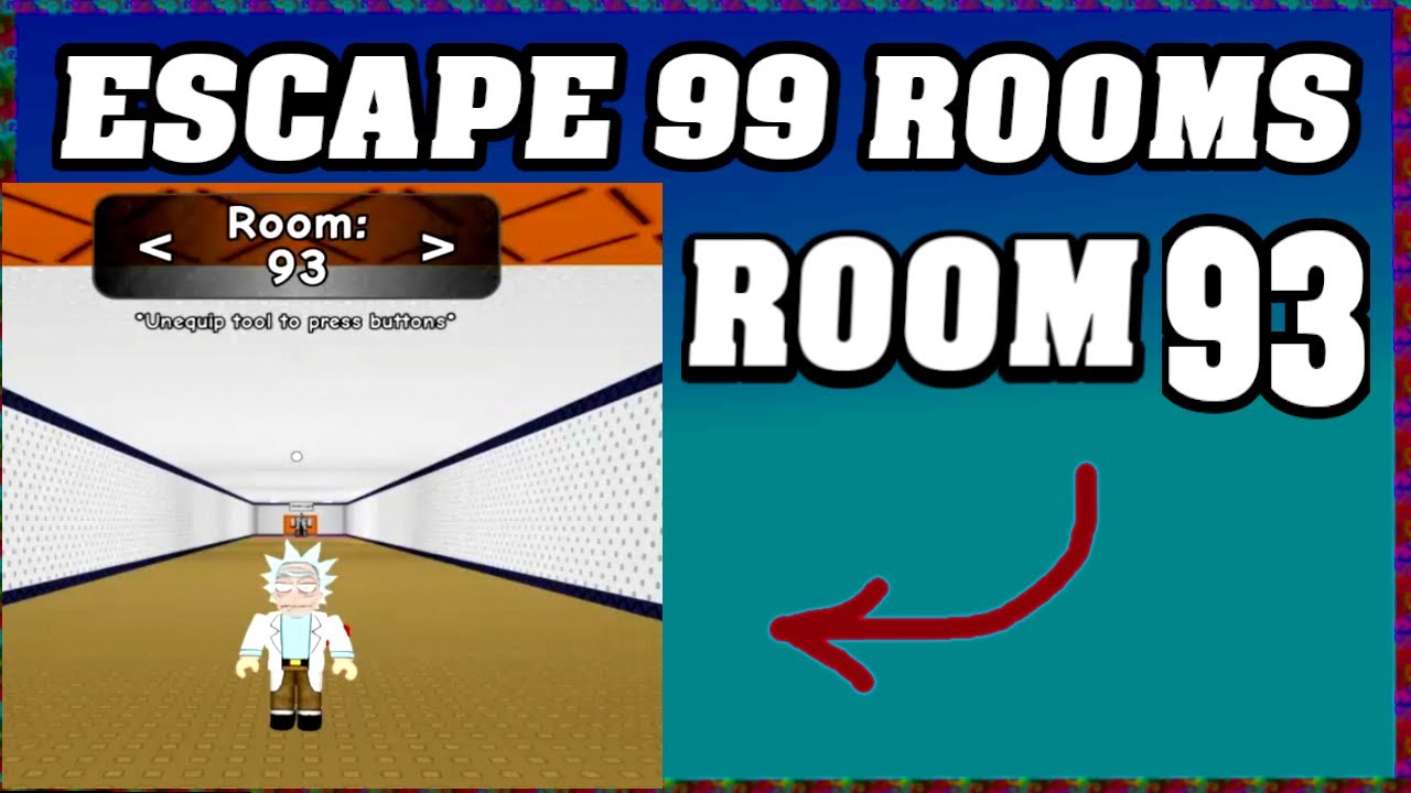 ROOM 93 ESCAPE 99 ROOMS Roblox Walkthrough [Full Guide English] 🗝️ ...