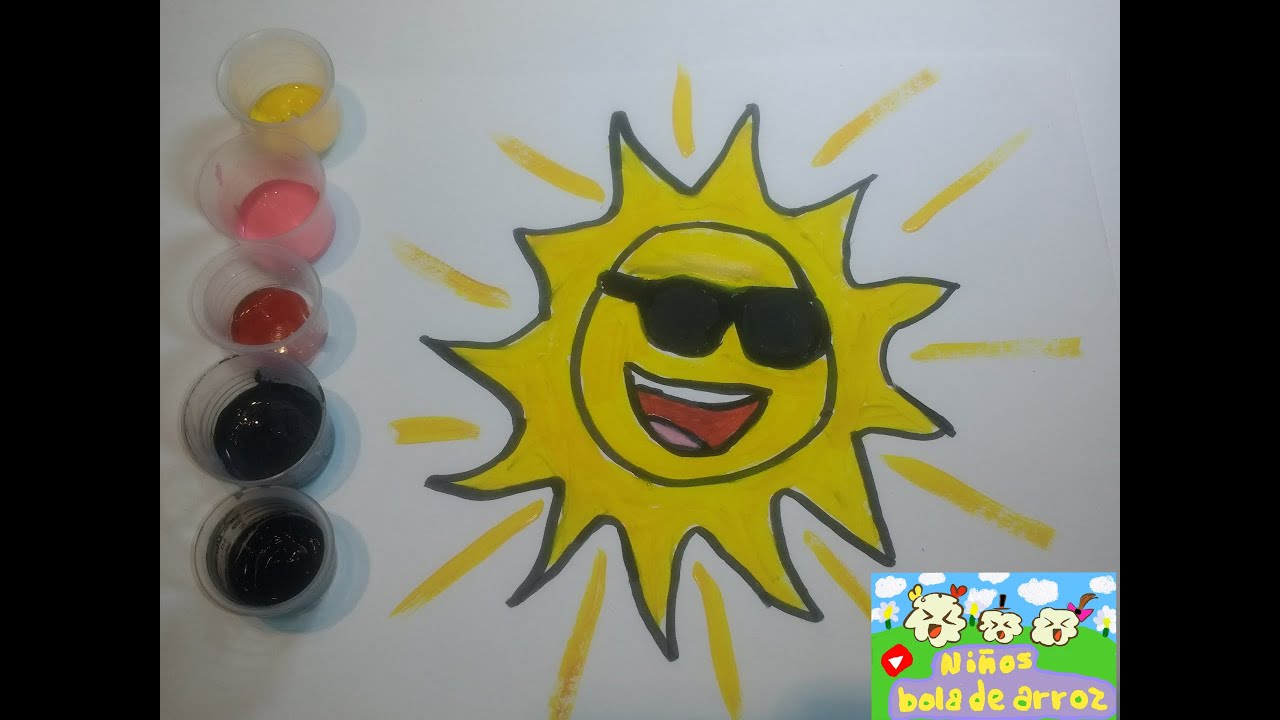 ☀️Como Dibujar Un Sol - Vídeos Para Niños - Aprende Los Colores☀️ ...