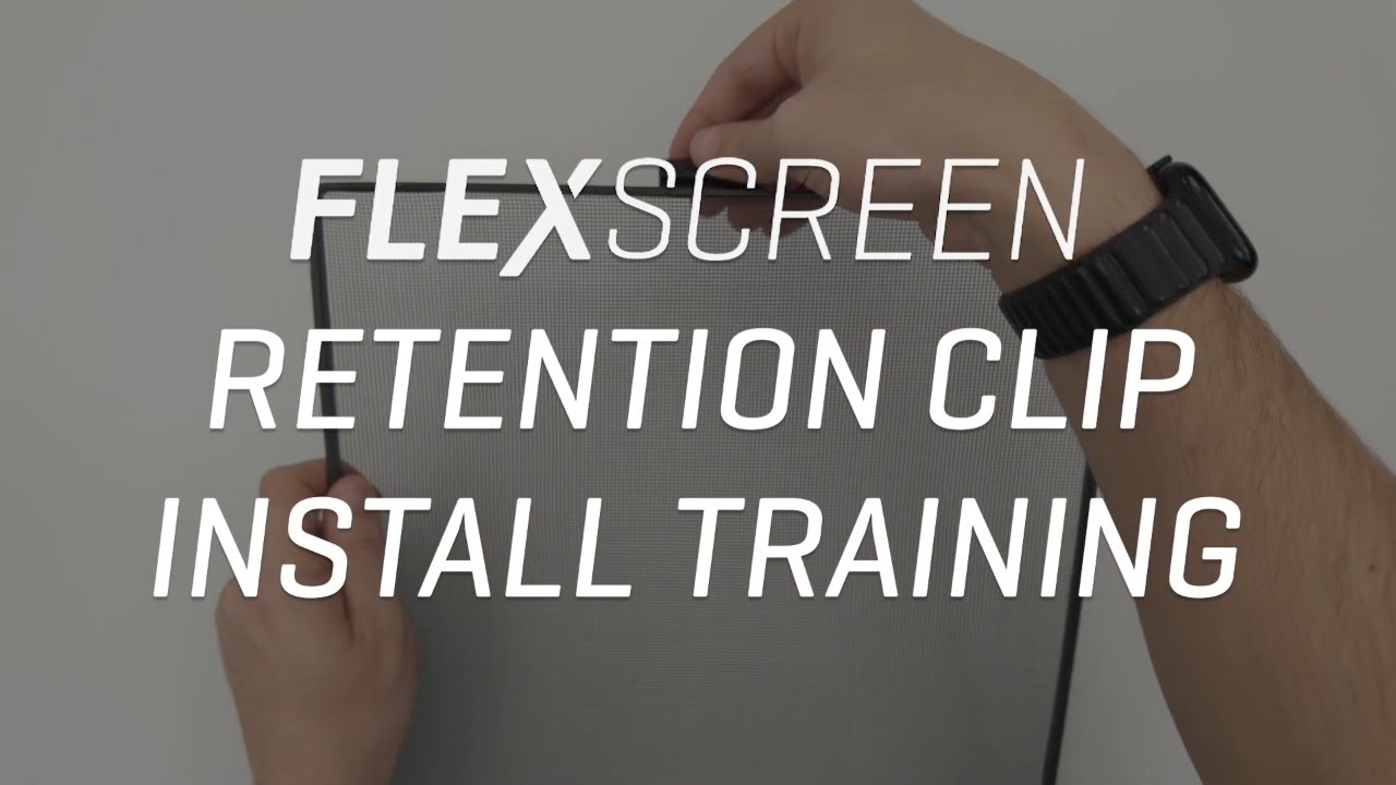 How To Install The FlexScreen Retention Clip - YouTube