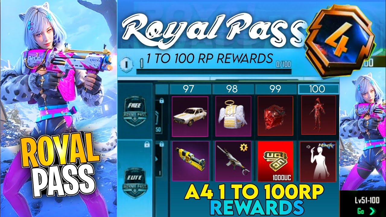 A4 Royal Pass 1 To 100 Rp Leaks | A4 Royal Pass Rewards | A4 Royal Pass ...