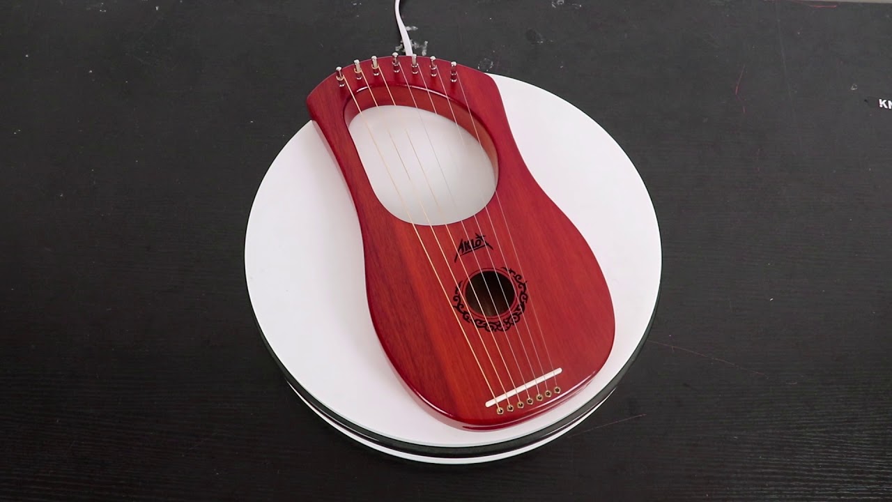 7 strings lyre harp - YouTube