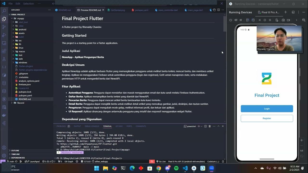 Final Project Flutter Sanbercode Batch 63 : NewsApp - Aplikasi Pengumpul Berita - YouTube
