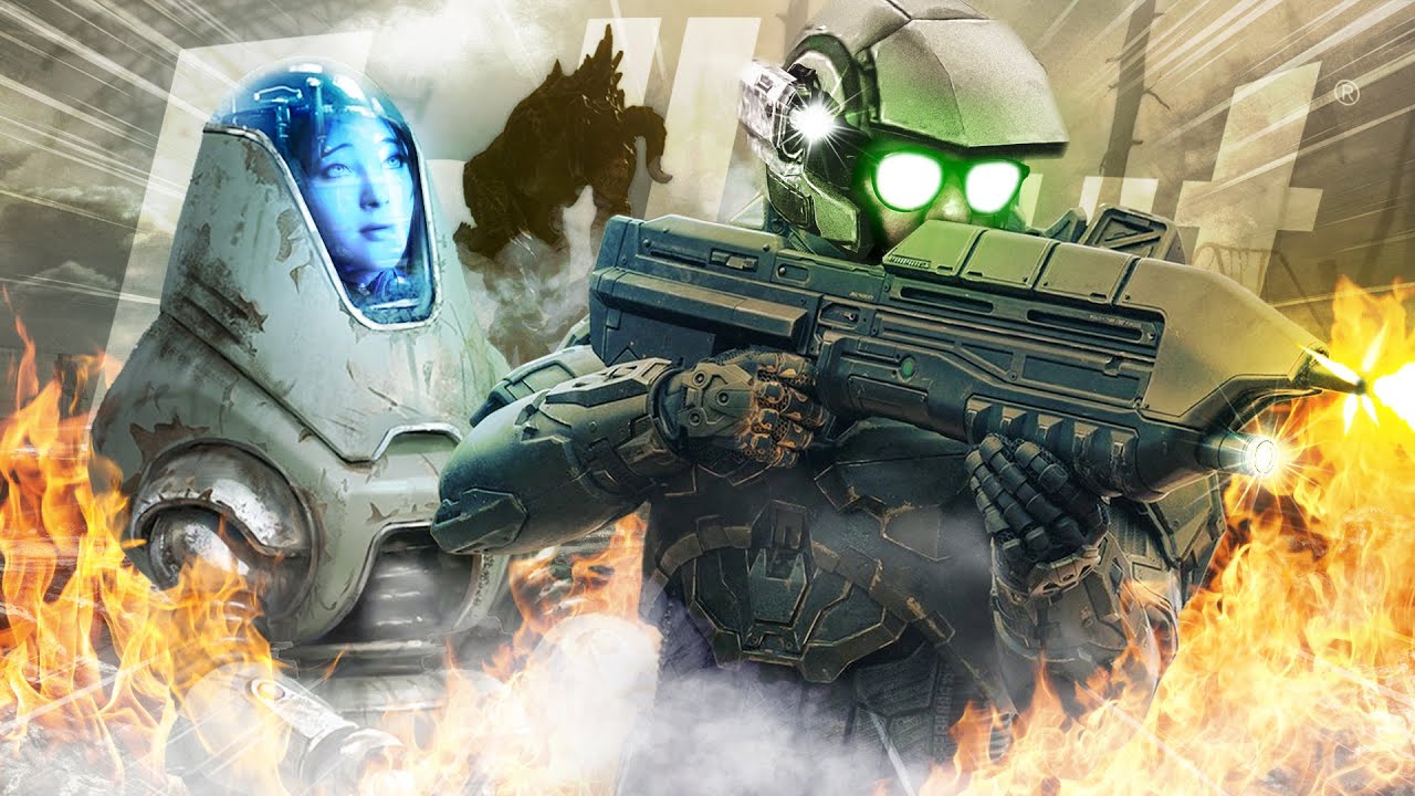 MASTER CHIEF "CRASHES" INTO FALLOUT 4! - YouTube