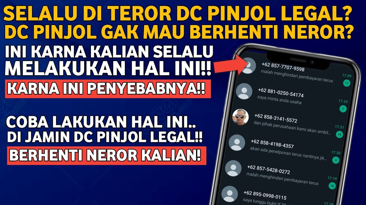 INI PENYEBAB KALIAN SELALU DI TEROR DC PINJOL LEGAL - SOLUSI GALBAY ...