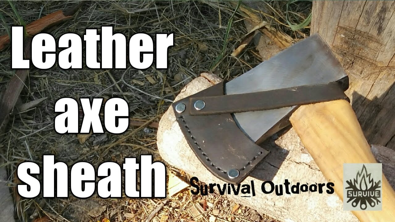 DIY | Leather axe sheath - YouTube