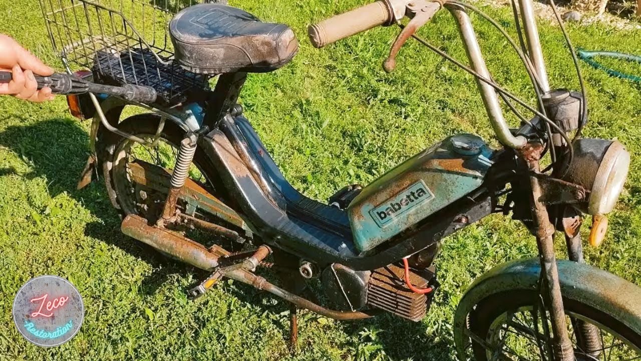 Restoration of two Abandoned Old Motorcycles- JAWA Babetta 210 ...