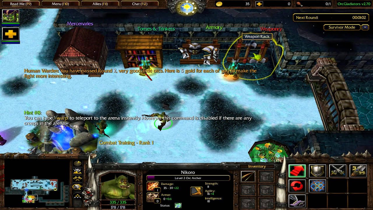 Warcraft III: Frozen Throne - Orc Gladiator - YouTube