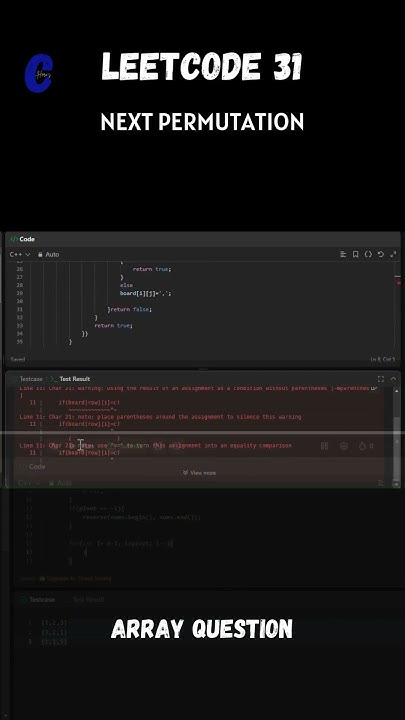 Leetcode 31 C Coding Leetcodearray Leetcode Leetcodeproblem