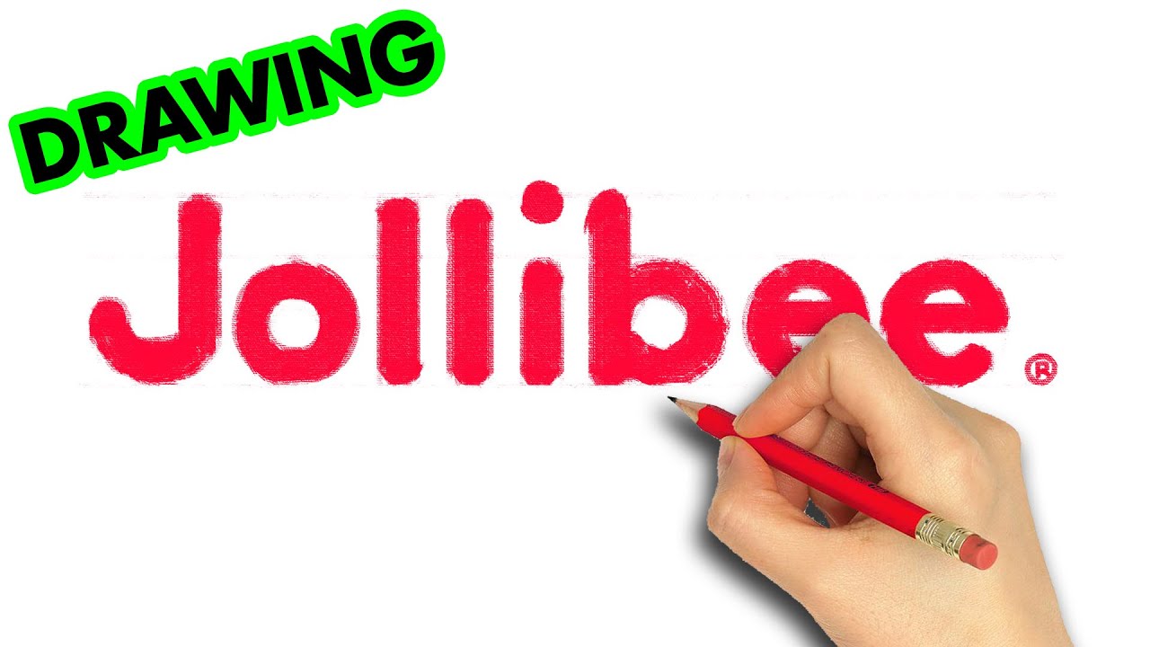 how to draw Jollibee Logo | Art Therapy - YouTube