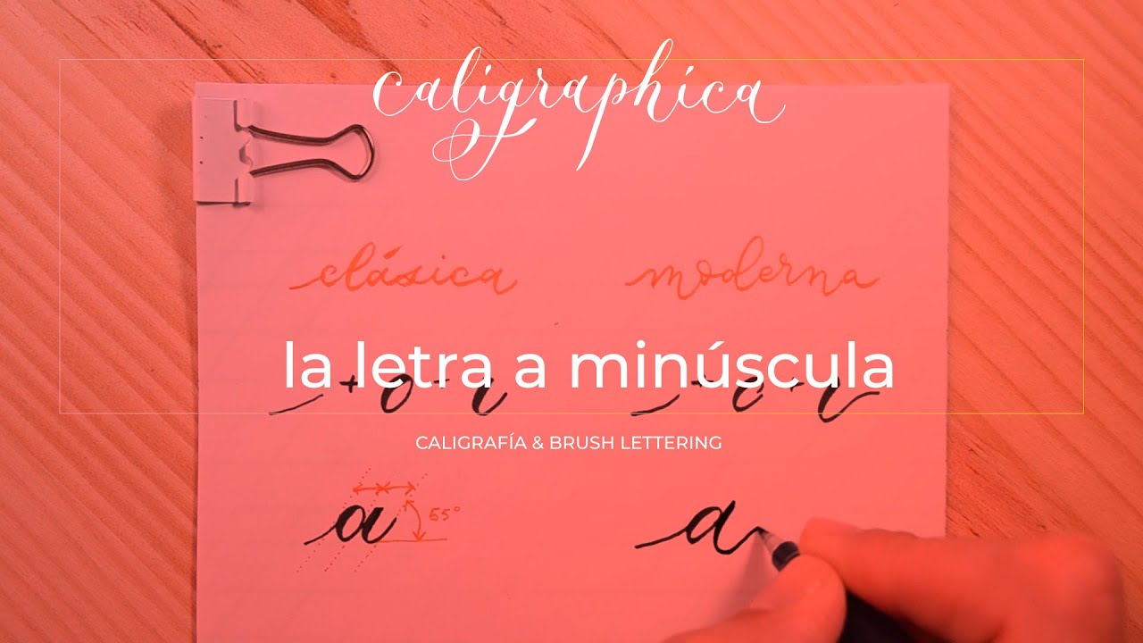 LETRA A. Aprende lettering moderno y clásico a la vez - YouTube