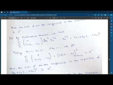 DMS | BINOMIAL AND MULTINATIONAL THEOREM | DISCRETE MATHEMATICS STRUCTURE | VTU 22 SCHEME - YouTube