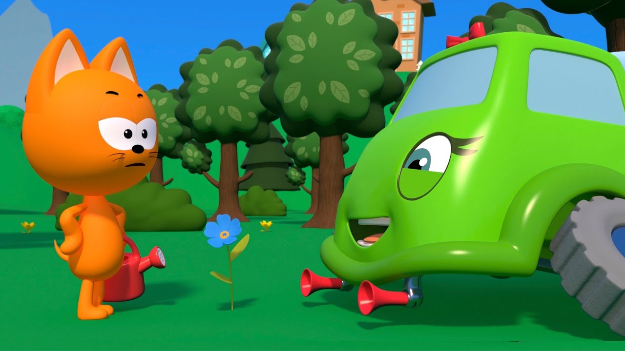 Watering Can Toy Game - Kote Kitty videos for Kids and toddlers - YouTube