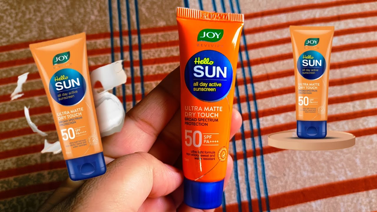 Joy Revivify Hello Sun Ultra Matte Dry Touch sunscreen SPF 50 PA++++ l ...