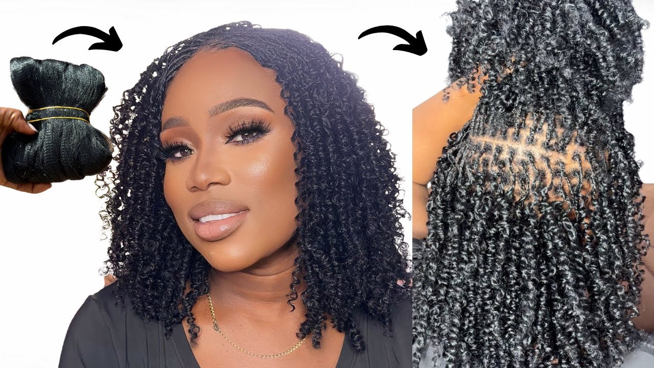 How to make bohemian mini/ micro twist with braiding hair ...