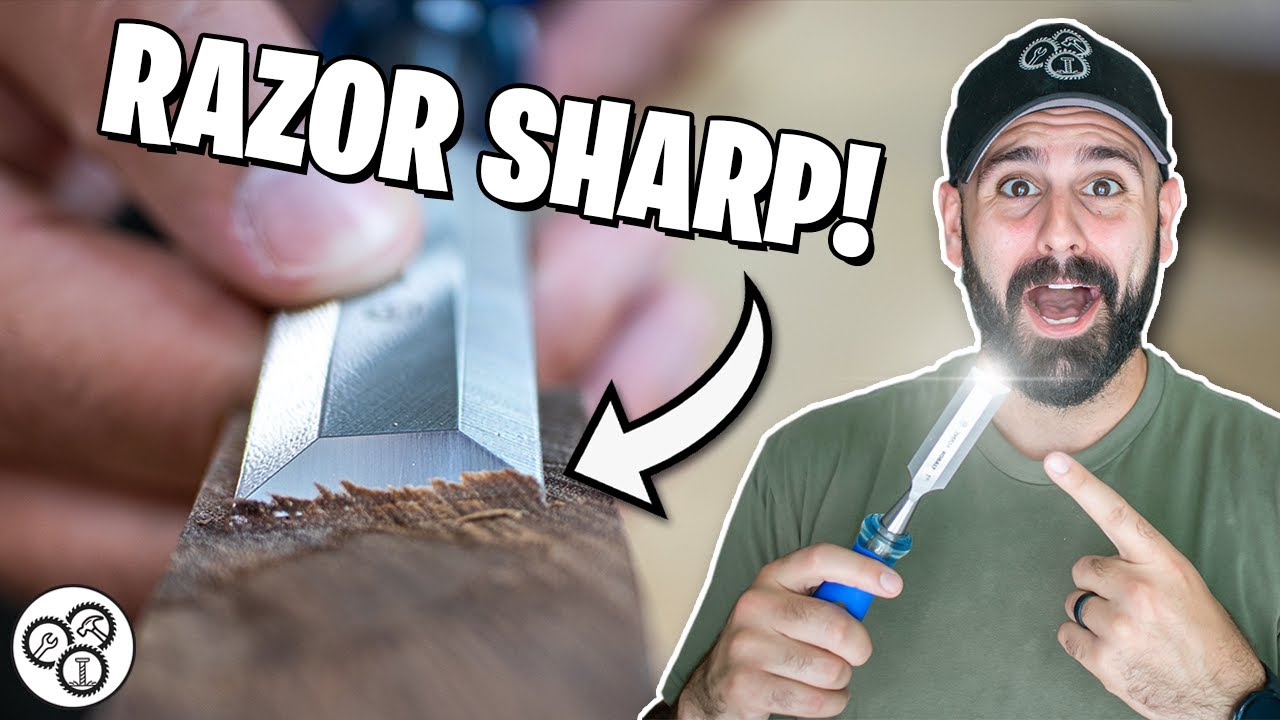 Getting a $10 Chisel Razor Sharp! How-To Sharpening Guide - YouTube