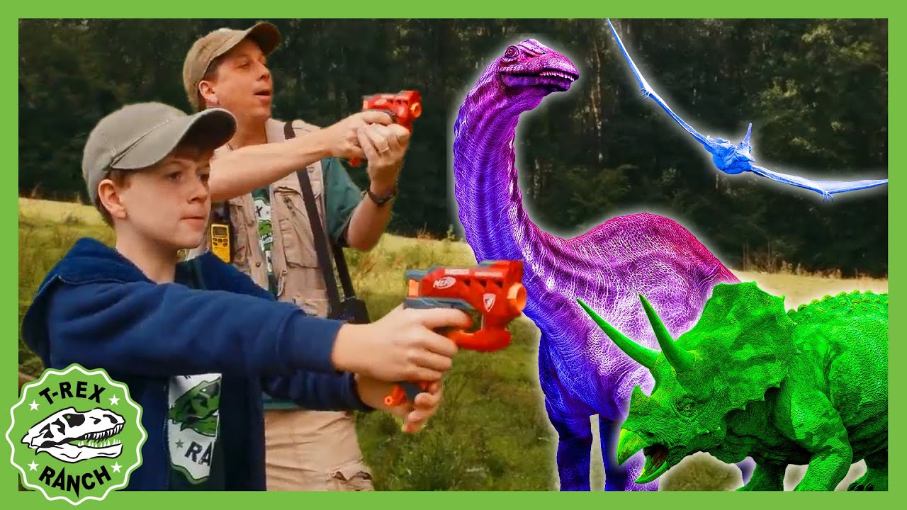 Is That A PURPLE Dinosaur?! Dinomsater Epic Adventure! | T-Rex Ranch ...