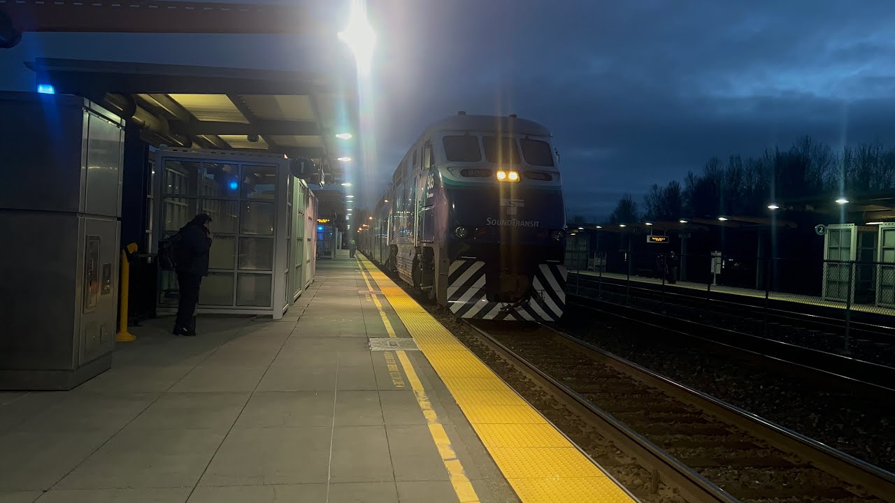 Sound Transit Sounder Morning Rush trains @ Tukwila 4/4/23 - YouTube