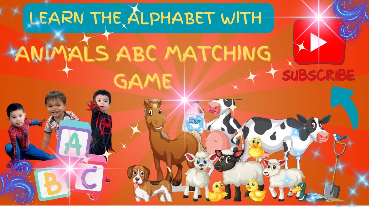 Learn the Alphabet with Animals: ABC Matching Game - YouTube