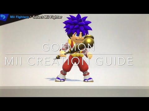 GOEMON Mii Creation Guide - YouTube