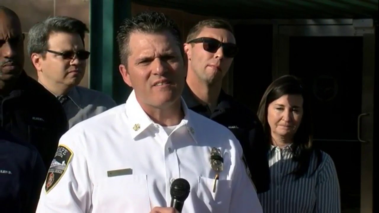 Tempe officials speak about Fire Captain Kyle Brayer - YouTube
