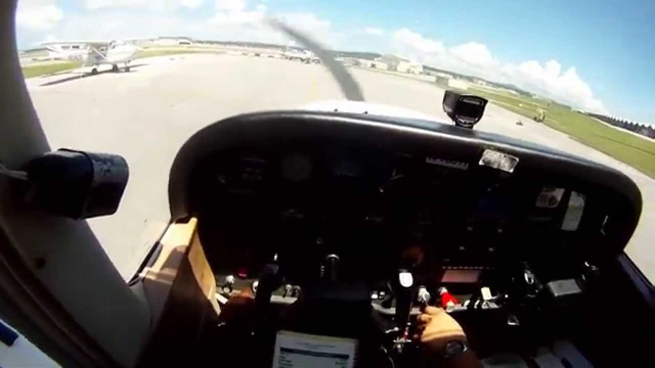 Okinawa pattern work in a cessna 172 - YouTube