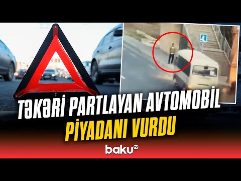 Qaçmağa imkan tapmayan piyadanı maşın vurdu | Bakı-Şamaxı yolunda qəza