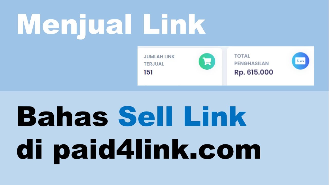 Bahas fitur Sell Link di Paid4link - DAPAT CUAN DARI JUALAN LINK - YouTube
