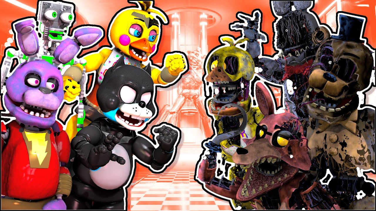 [SFM FNaF] Rotten vs FNAF Super Heroes - YouTube
