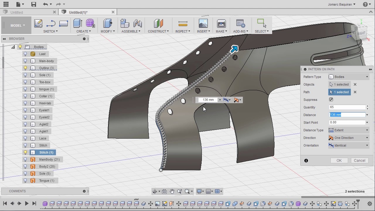 Creating the First Set of Stitch - YouTube