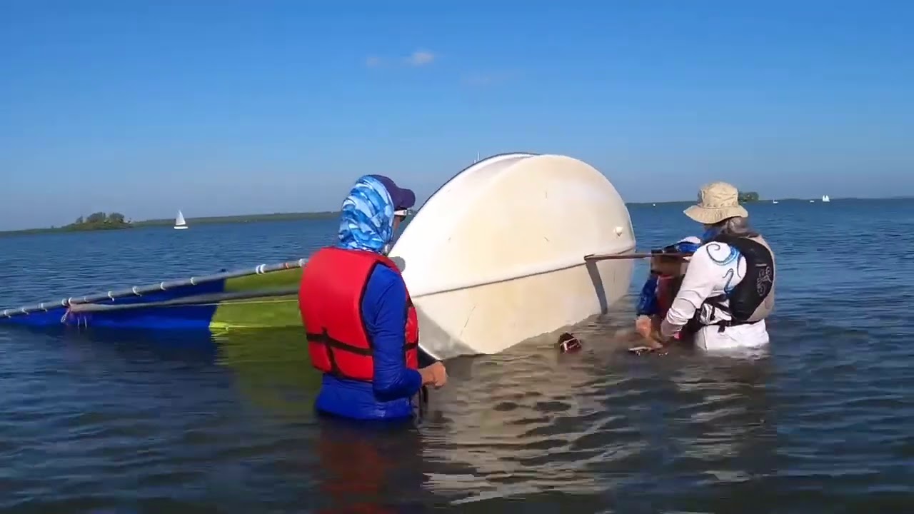 TheWindlasses Sunfish Capsize Recovery 2020 - YouTube