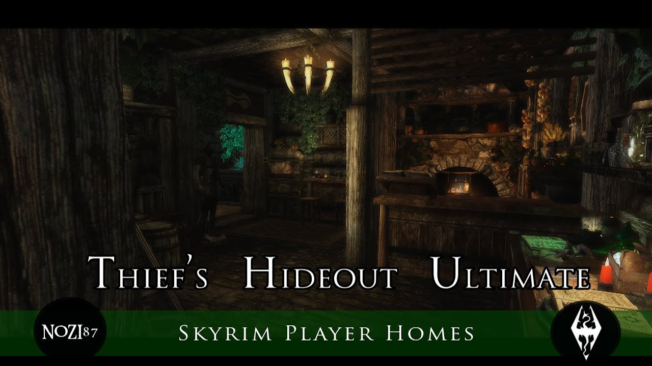 TES V - Skyrim Mods: Thief's Hideout Ultimate by Elianora - YouTube