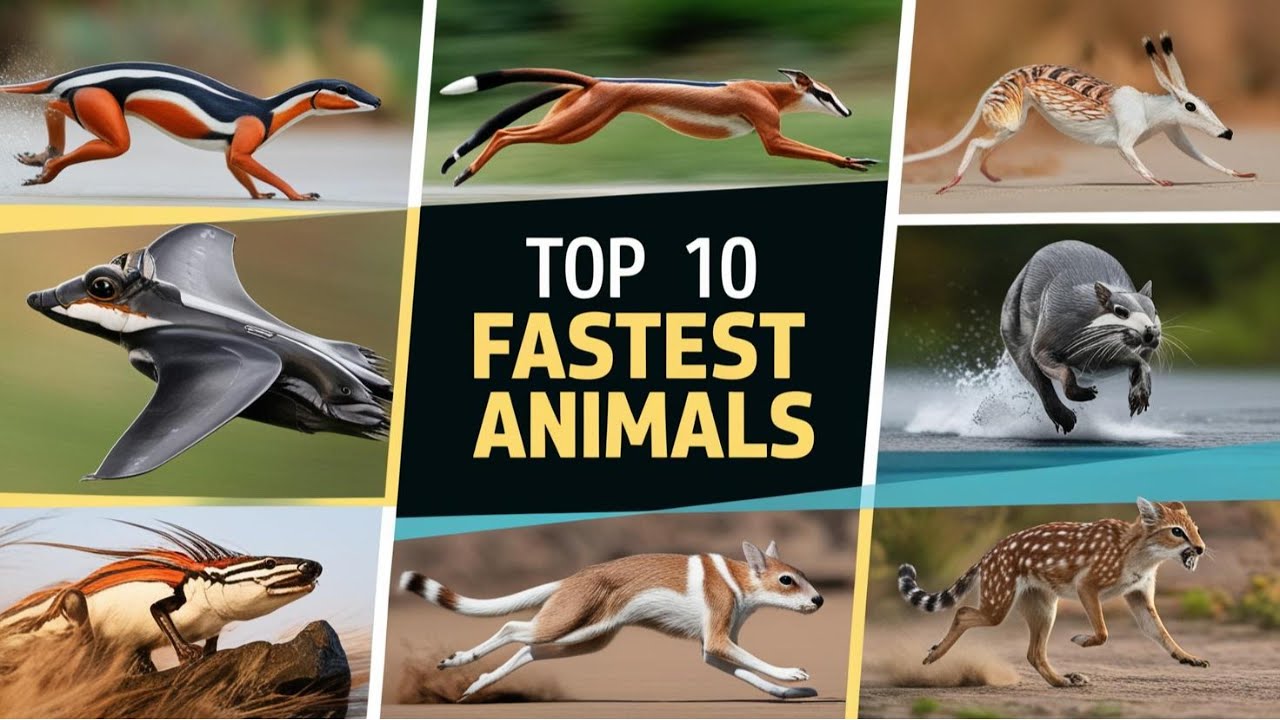 "Top 10 Fastest Animals: Nature's Speed Demons" - YouTube