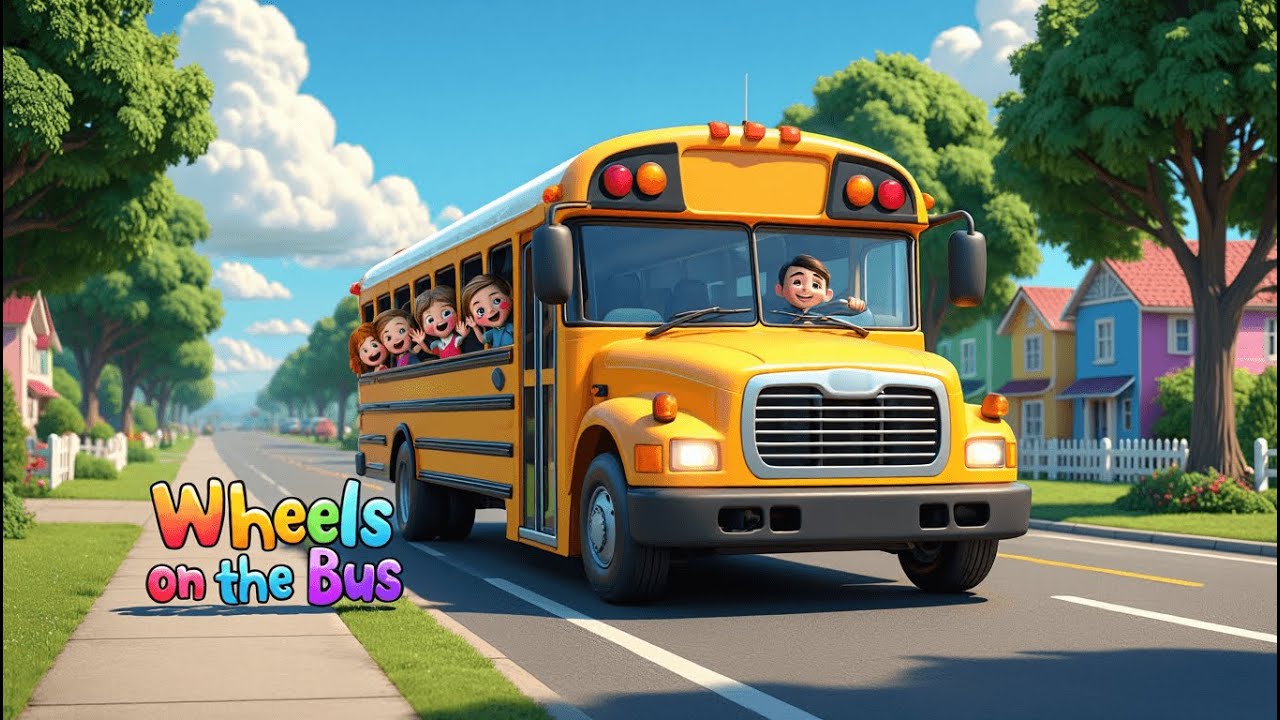 Wheels on the Bus 🚍 Zoom Zoom Zoom | Fun 3D Animation Kids Song - YouTube