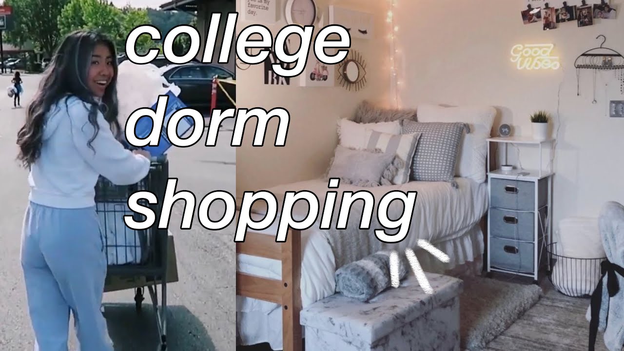 COLLEGE DORM HAUL + SHOP W/ME - YouTube