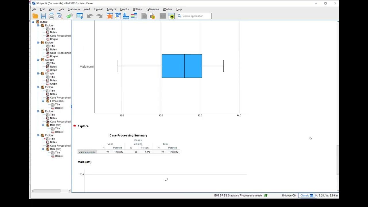 Creating Simple Box Plot IBM SPSS 29 - YouTube