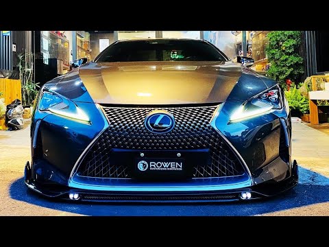 ROWEN JAPAN carbon body kits for LEXUS LC500 日本ROWEN碳纖維空力套件 - YouTube