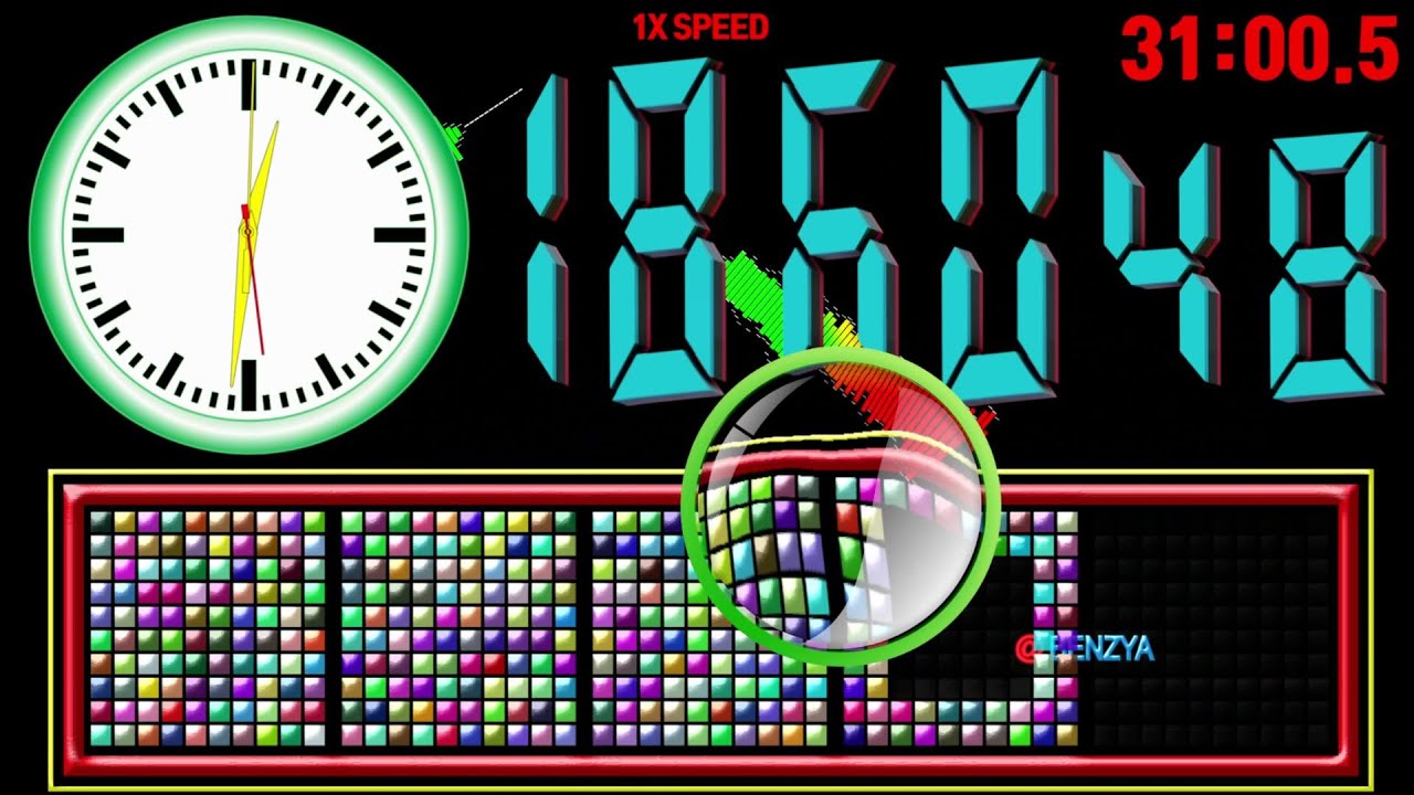 color block 2000 second countup timer alarm🔔 - YouTube