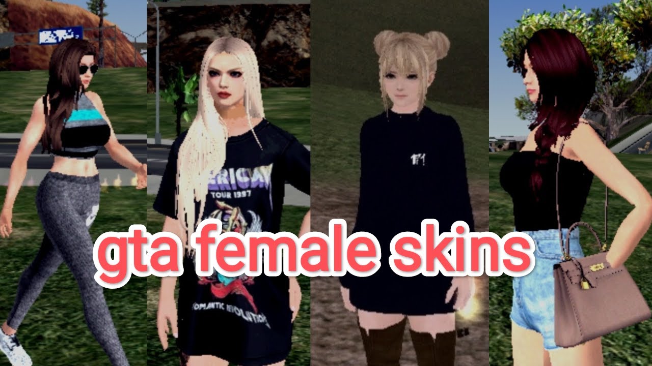GTA FEMALE SKIN MOD👗| Android mobile| gta san Andreas 👻 #gtasanandreas ...