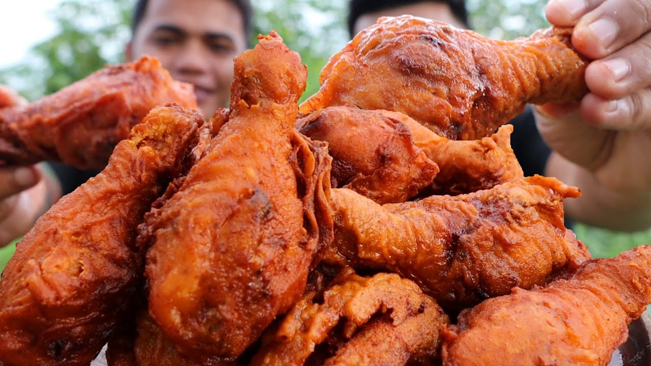 OUTDOOR COOKING | SPICY FRIED CHICKEN MUST TRY ! (HD) - YouTube