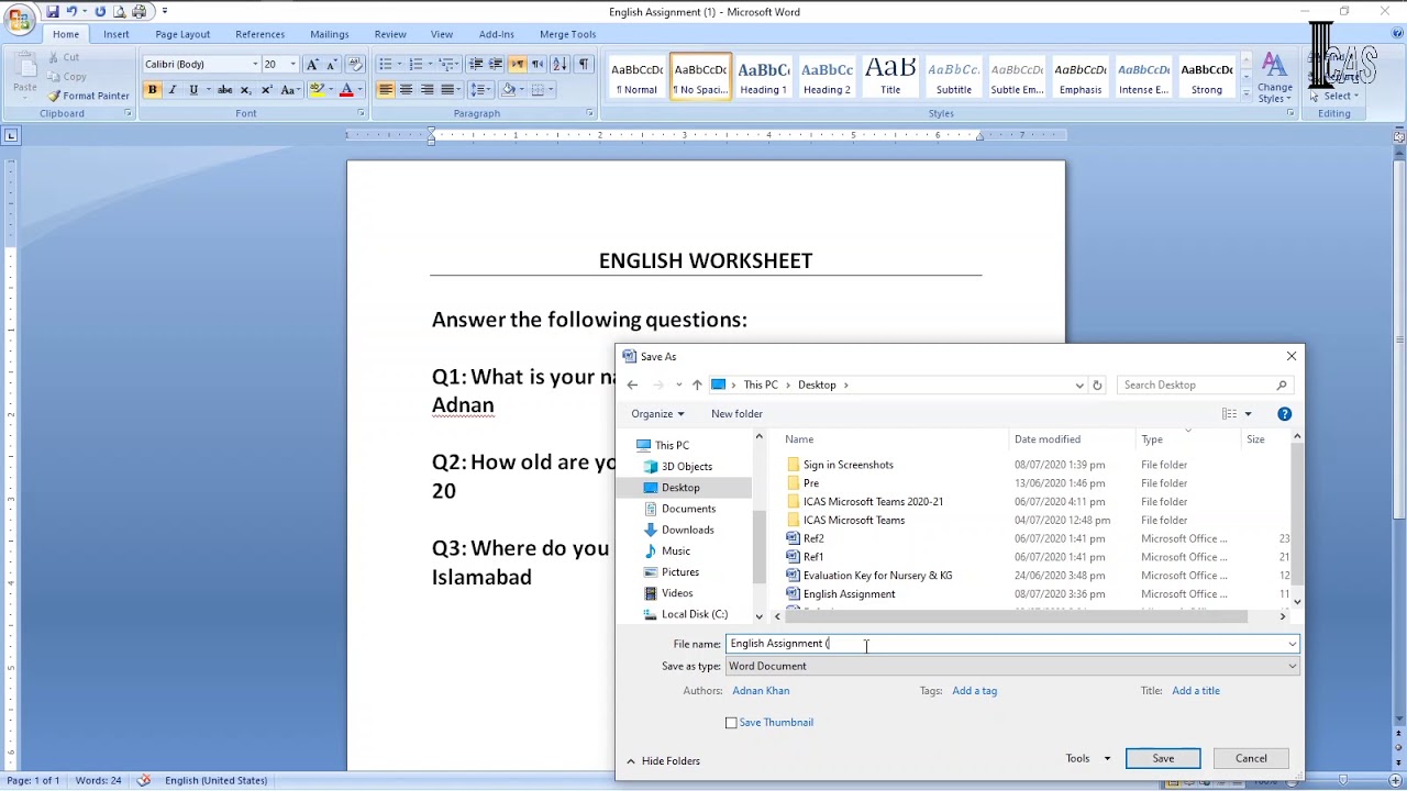 How to Upload an Assignment on Microsoft Teams. - YouTube