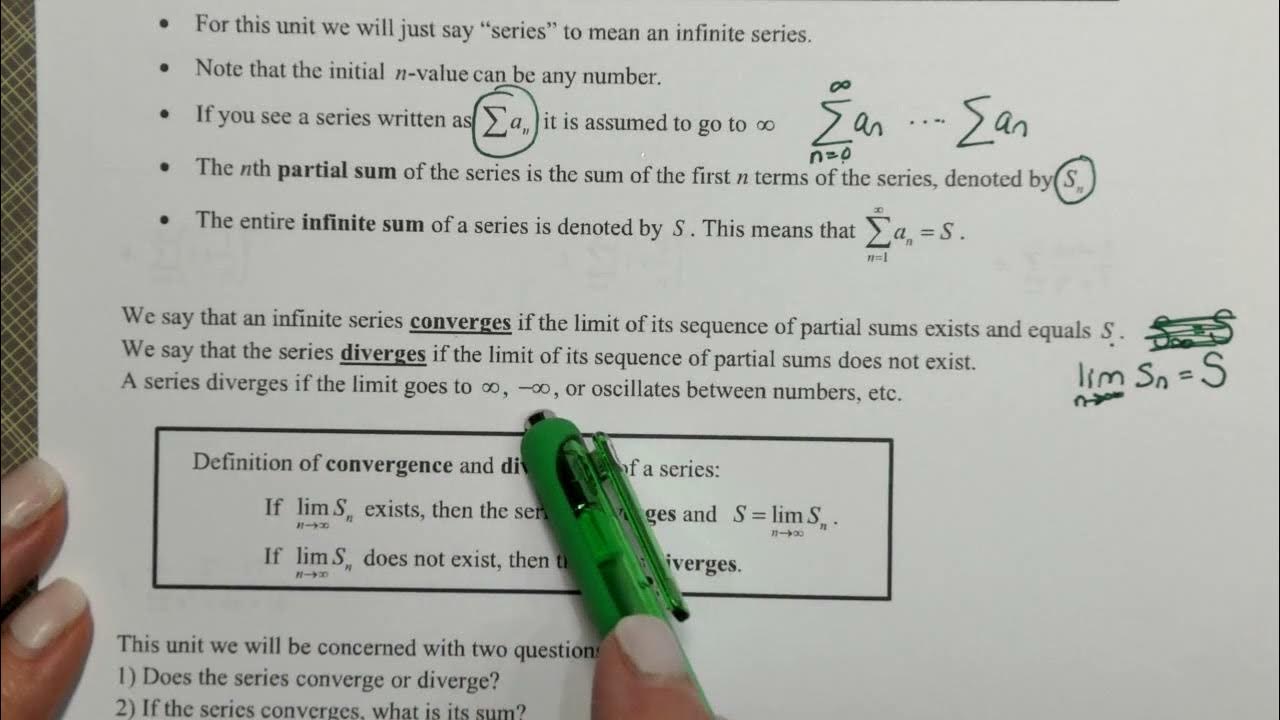 Unit 11 - nth Term Test for Divergence and the Geometric Series Test ...