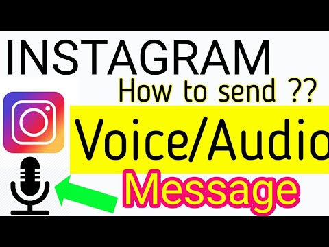 How to Send Audio (Voice) Message On Instagram - YouTube