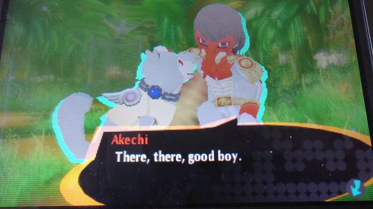 Persona Q2 Akechi pets Koromaru (so cute) - YouTube