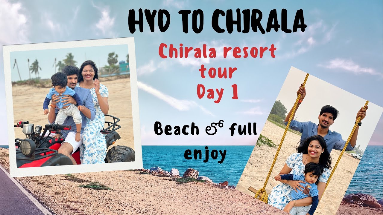 Beach లో full enjoy | resort అయితే అదిరిపోయింది | Chirala resort tour ...