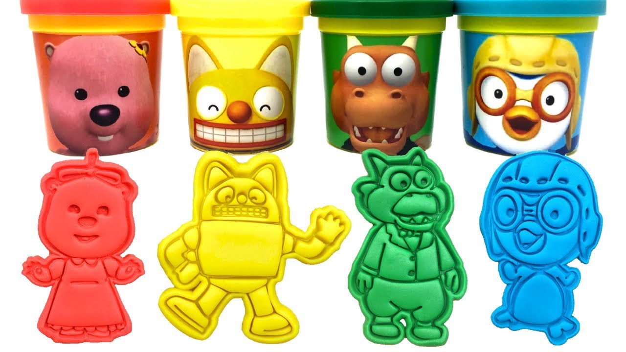 뽀로로 Pororo the Little Penguin Play-Doh Cookie Cutters & Surprise Toys ...