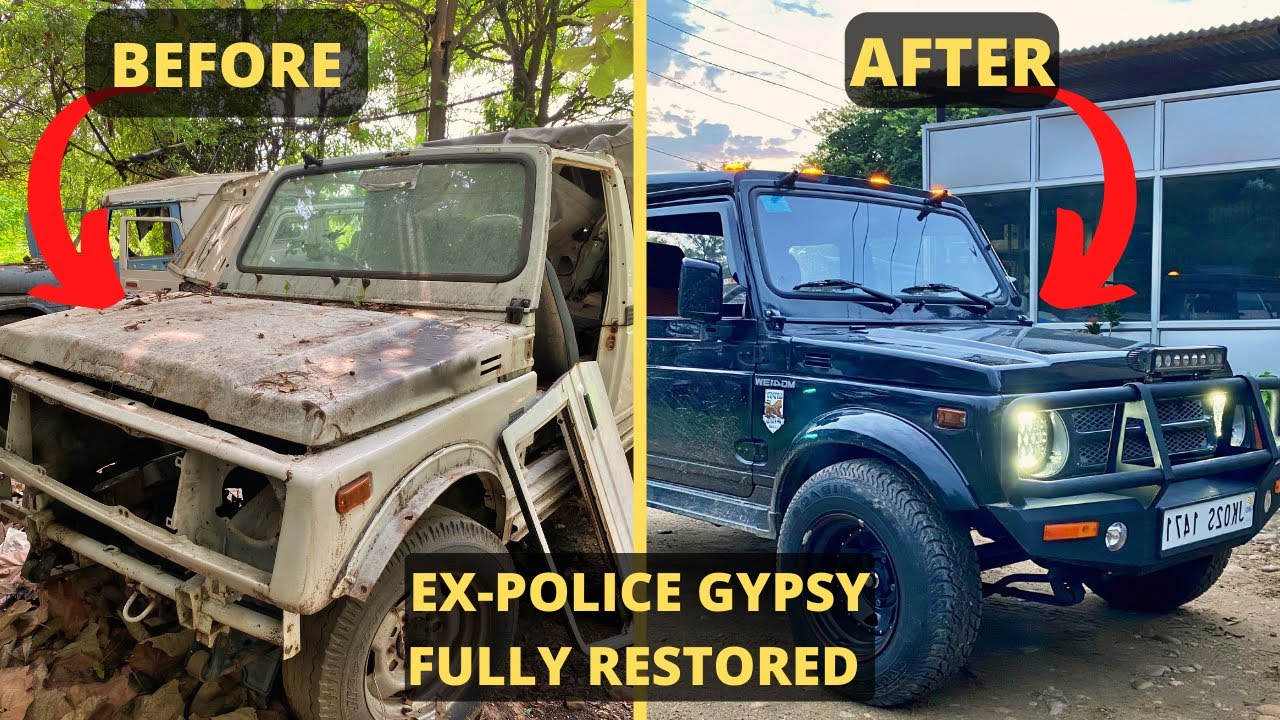 2003 EX POLICE GYPSY FULL RESTORATION | BYC JAMMU - YouTube