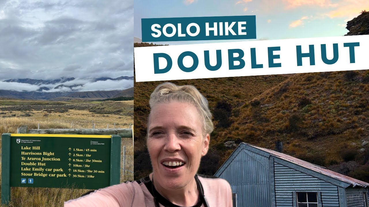 Solo Hike to Double Hut | Hakatere Conservation Park - YouTube