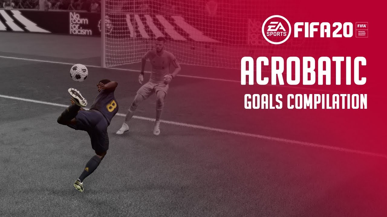 FIFA 20 BEST ACROBATIC, AERIAL FLAIR SHOT GOALS | COMPILATION #4 - YouTube