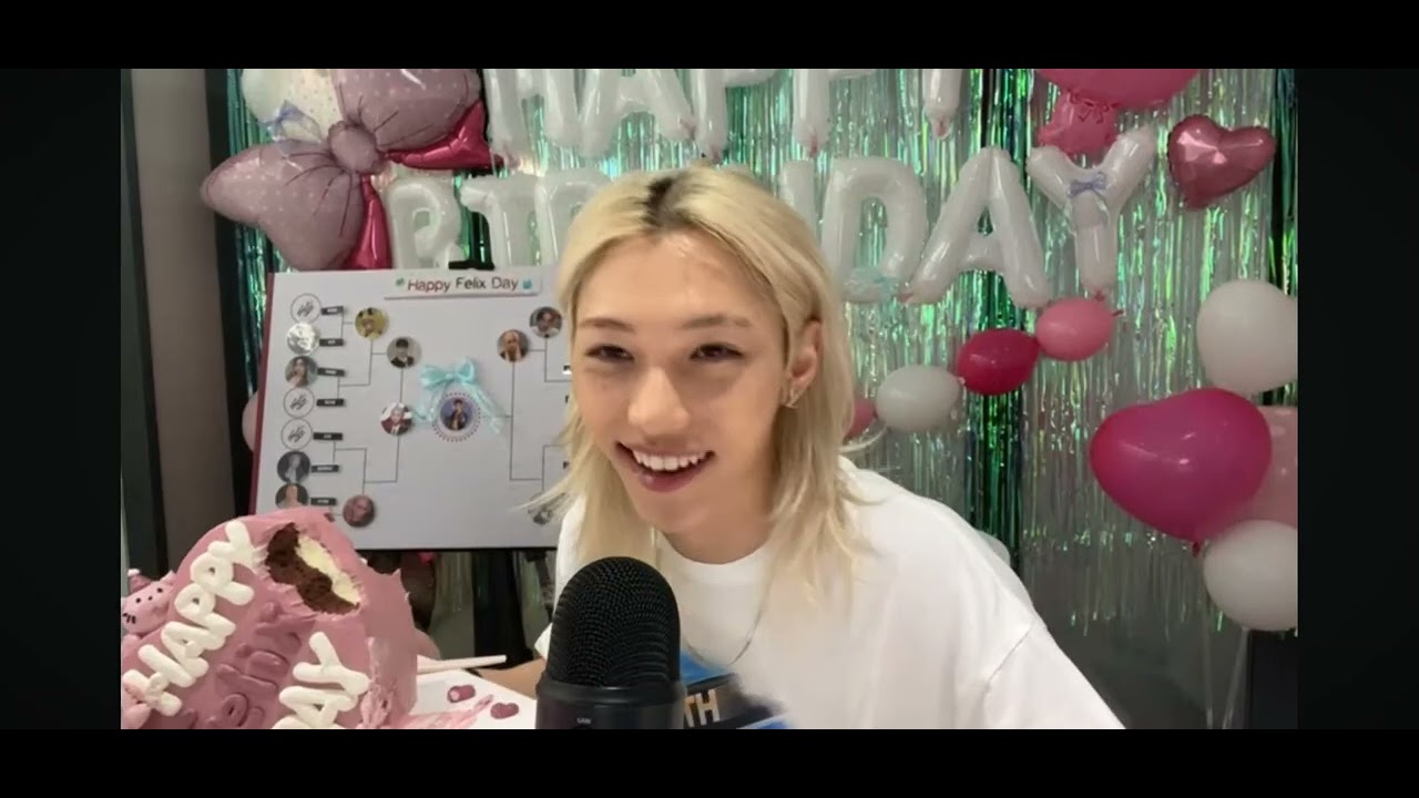 Felix live birthday 2024 more cake 🤣💙 - YouTube
